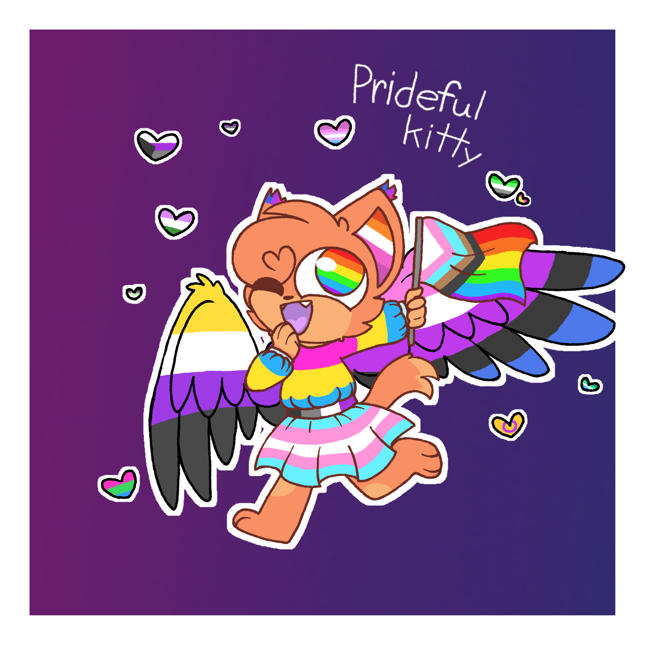 Prideful kitty - ibisPaint