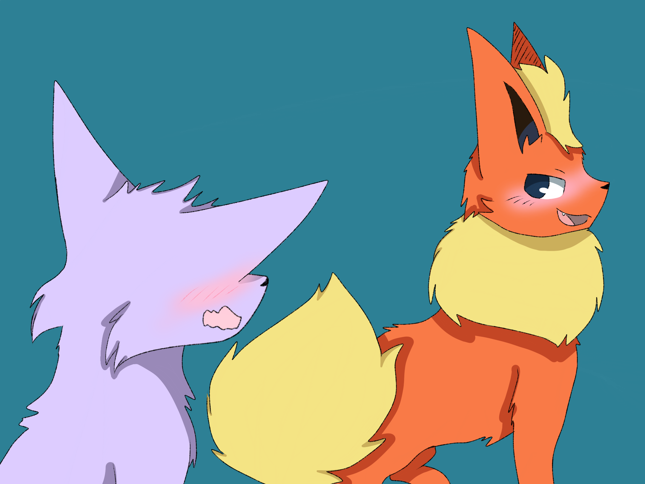 Flareon x Espeon - ibisPaint
