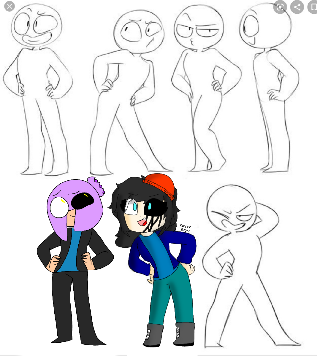 half infected player collab - ibisPaint