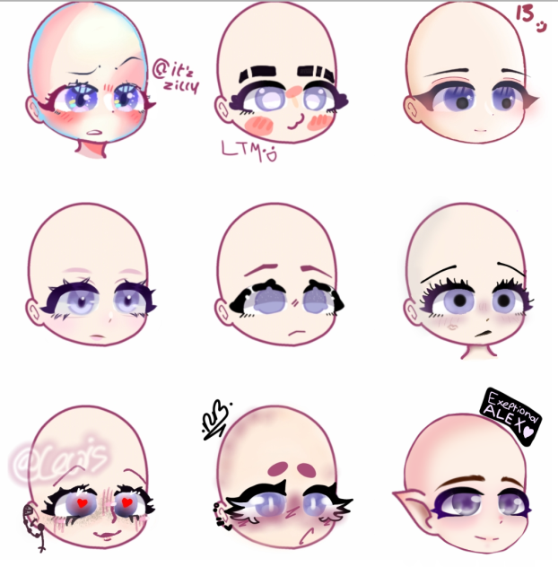 gacha face collab - ibisPaint