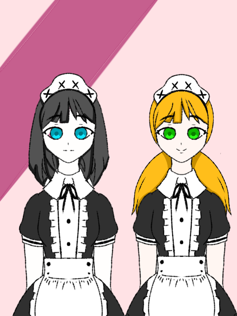 twin maids - ibisPaint