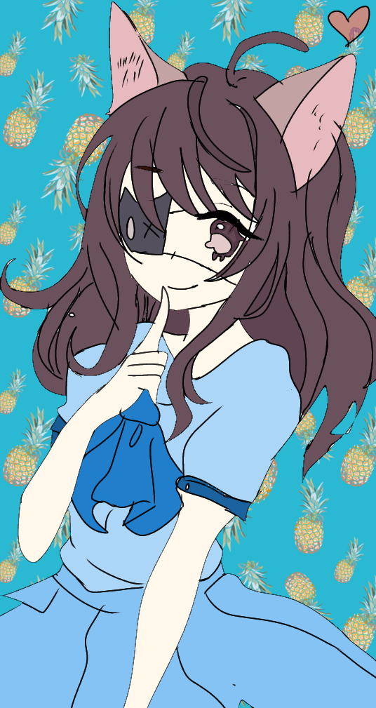 me as a wolf. with my favorite fruit - ibisPaint