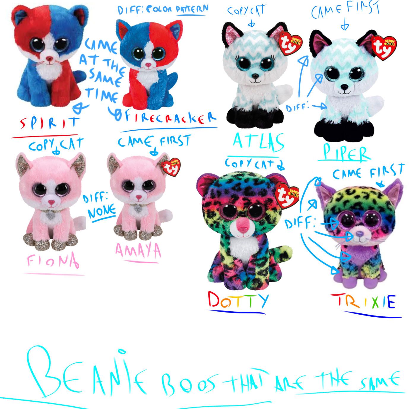 Beanie Boos that are the same - ibisPaint