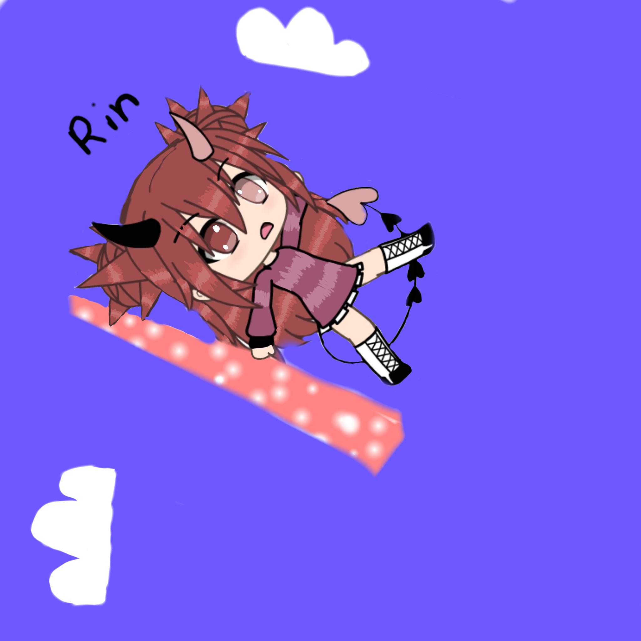 fly high in the sky with rin - ibisPaint