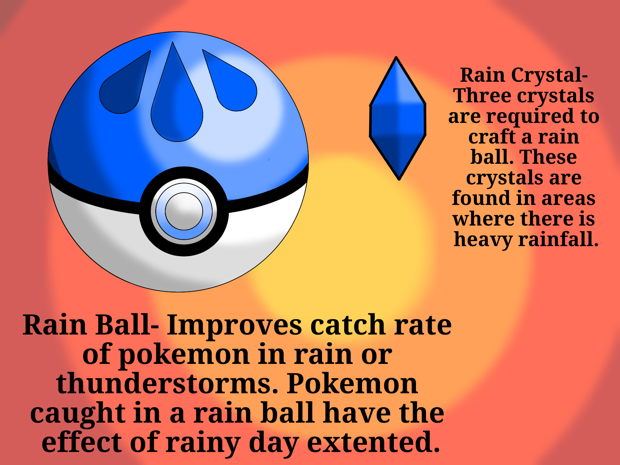 Rain Ball Pokeball - ibisPaint
