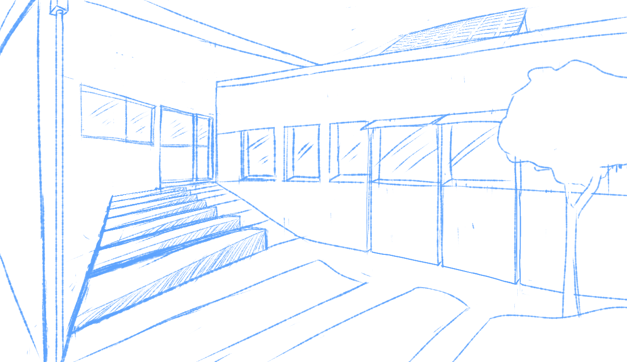 Simple BG sketch(based on my old school) - ibisPaint