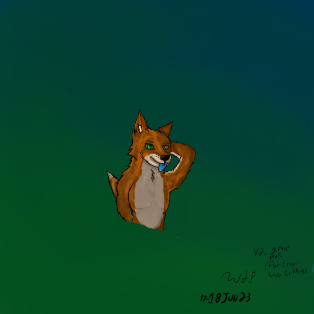 Fox [Practice- Fur Tex] 17-18 Jun 23 - ibisPaint