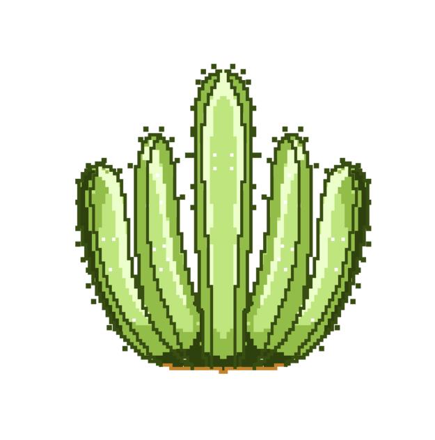 Cactus pixel - ibisPaint