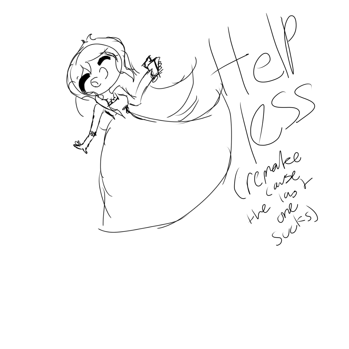 Helpless! (remake) Hamilton Speedpaint - ibisPaint