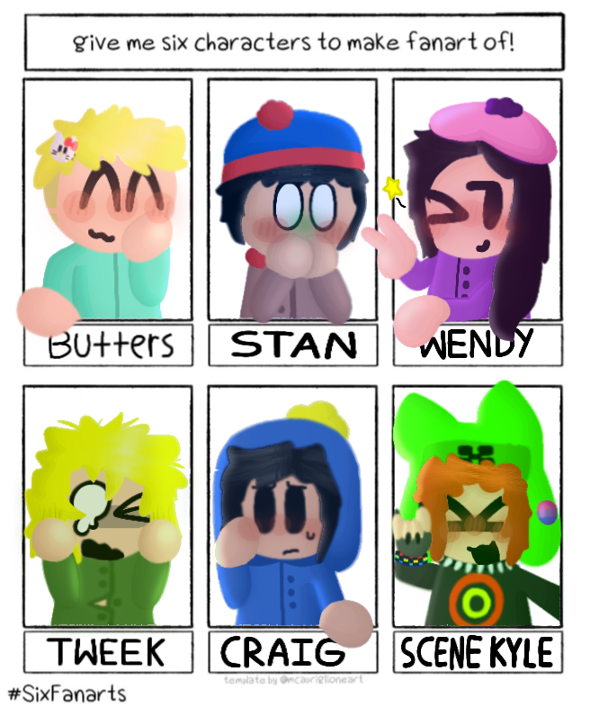 6 Characters - ibisPaint