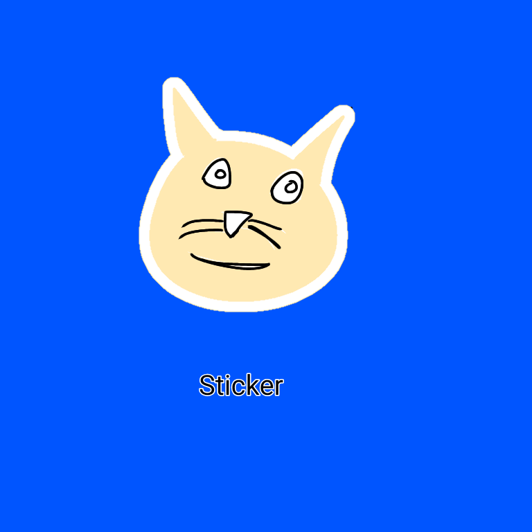 a sticker and (description) - ibisPaint