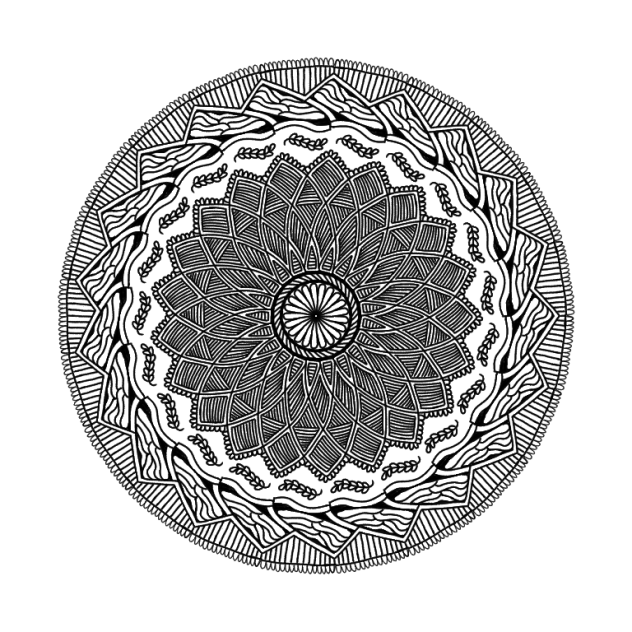 Mandala B&W 2 - ibisPaint
