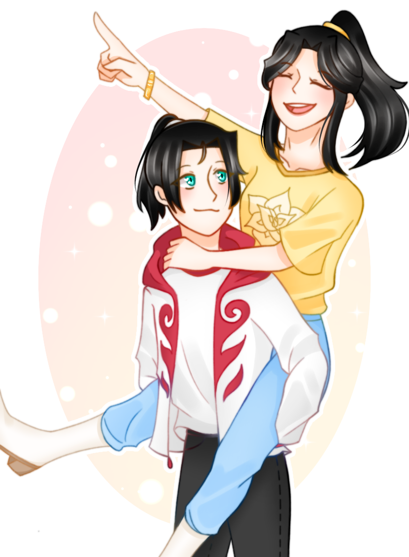 Piggy Back Ride - ibisPaint