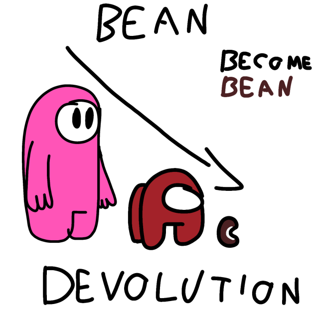 Bean Devolution meme - ibisPaint