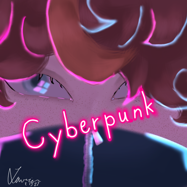 Cyberpunk girl - ibisPaint