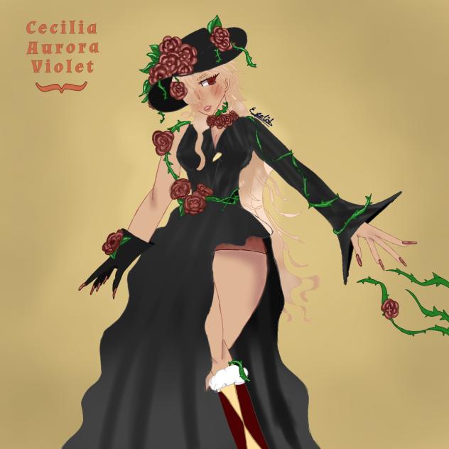 Cecilia Aurora Violet 🤍🖤 - ibisPaint