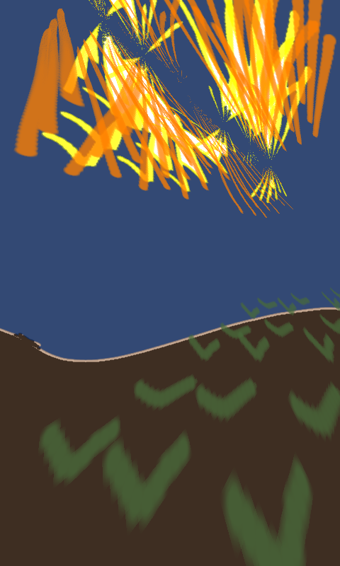 fireworks on farm - ibisPaint