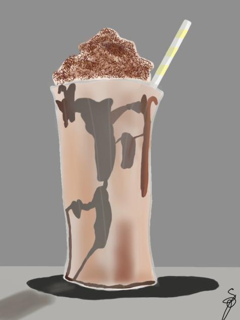 Chocolate milkshake - ibisPaint
