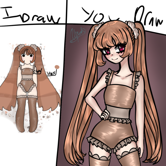 I draw you draw with Vivian 3 - ibisPaint