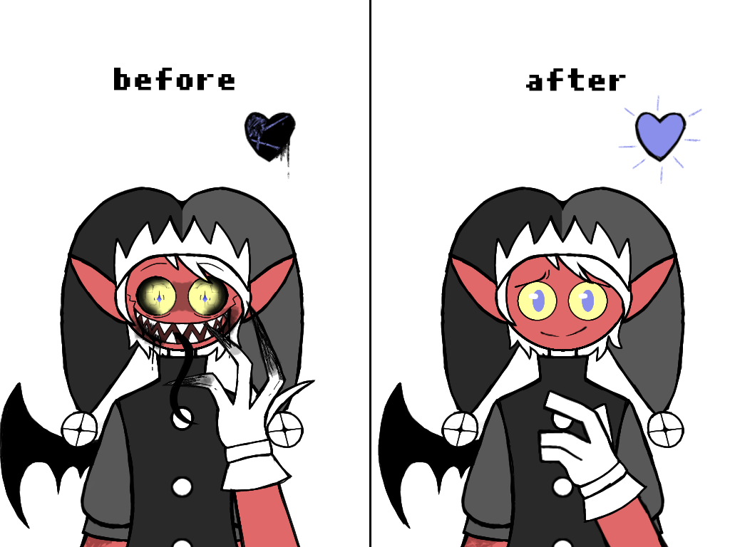 judas before and after the curse - ibisPaint