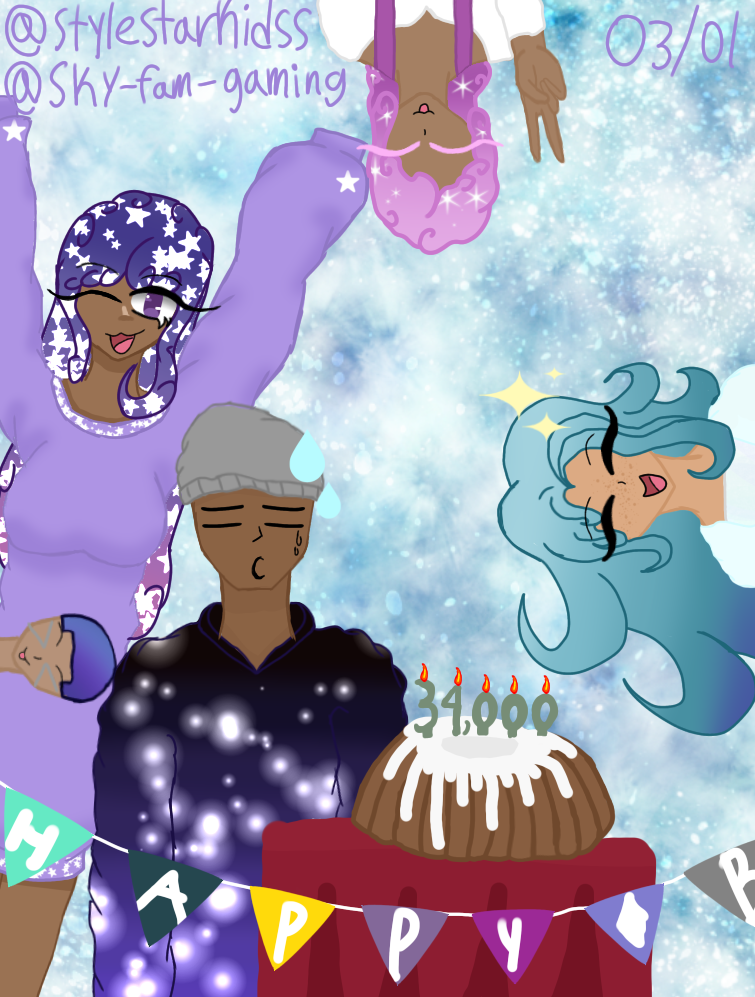 Happy 34,000(34)th b-day Dad!!! - ibisPaint