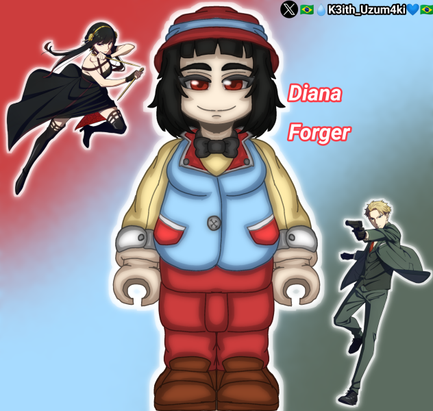 Diana Forger - Lego original character - ibisPaint