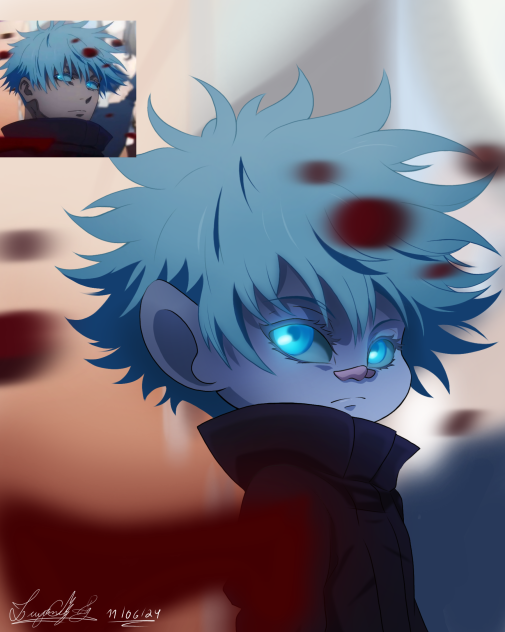 satoru gojo trolls version - ibisPaint