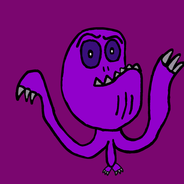 Purple monster - ibisPaint