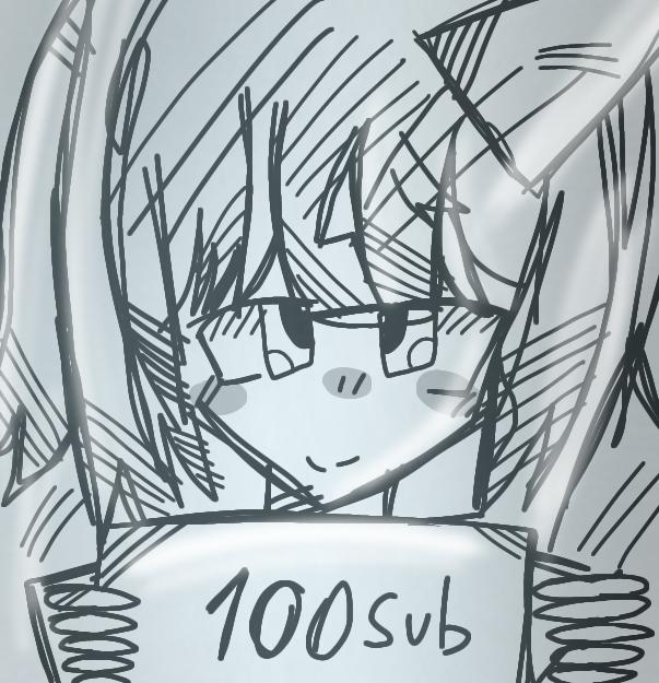 thank you for 100 sub - ibisPaint