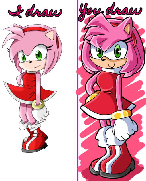 Amy Rose Collab - ibisPaint