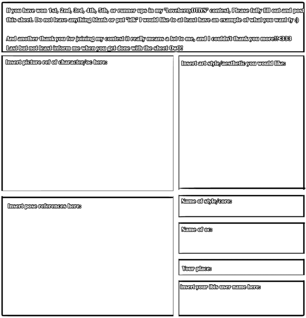 {Winners Fill Out Sheet} - ibisPaint