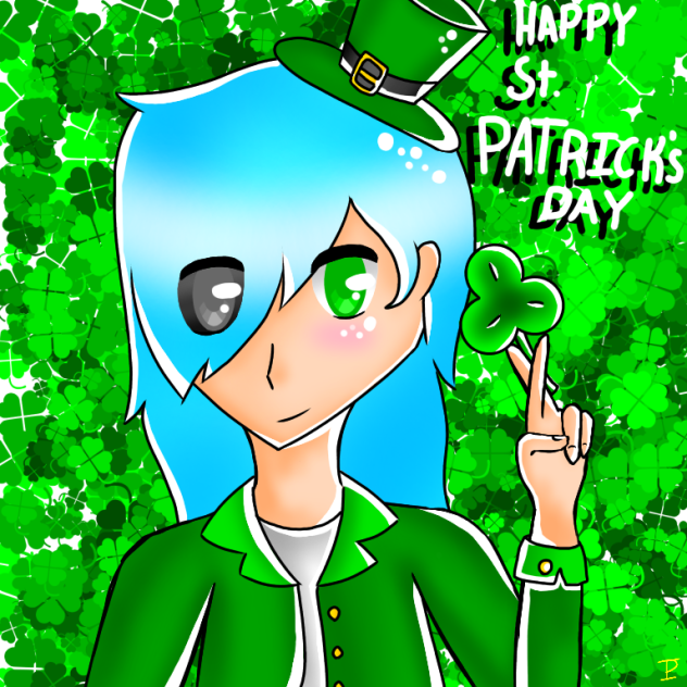 Happy St. Patrick's Day ~Penguin - ibisPaint