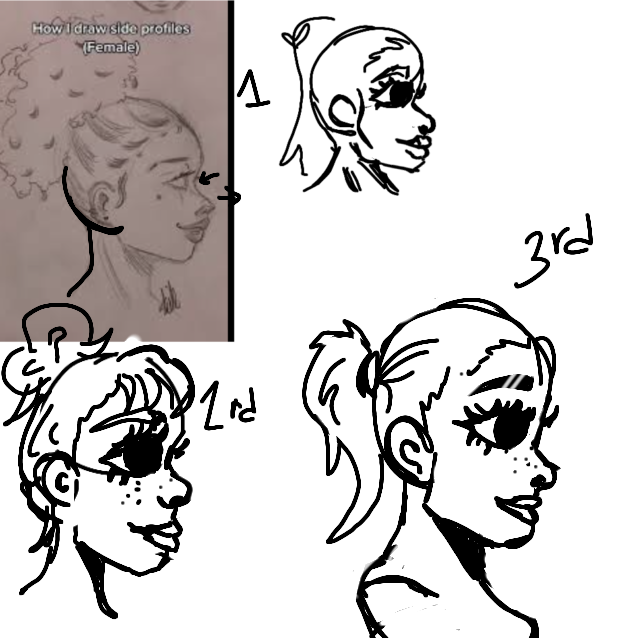 first time drawing side profs - ibisPaint