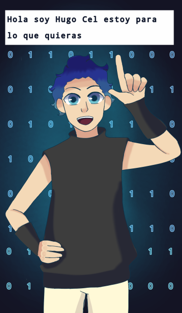 Conoce a Hugo mi cel - ibisPaint