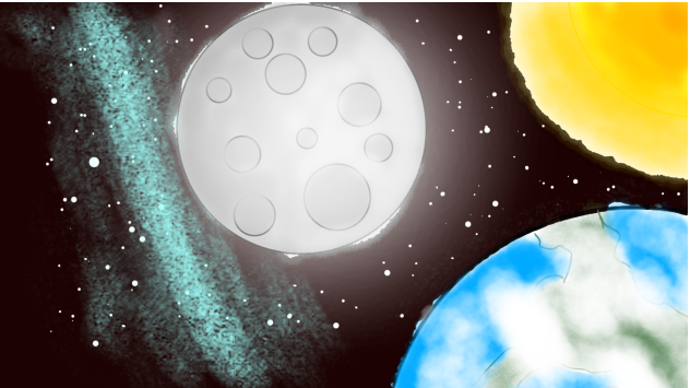 De la terre à la lune ! - ibisPaint