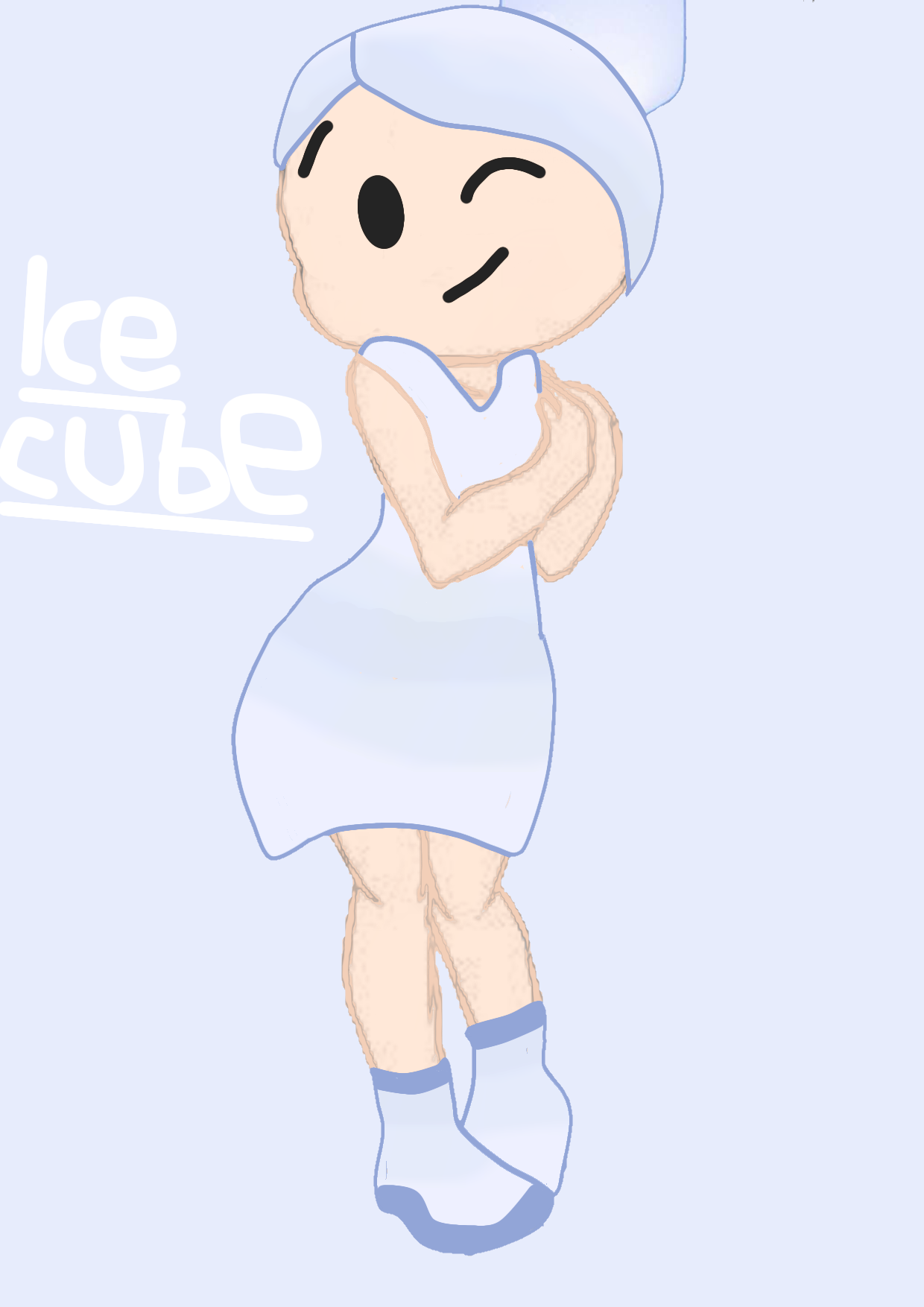 🧊 Remake of my human Ice cube (bfdi)🧊 - ibisPaint