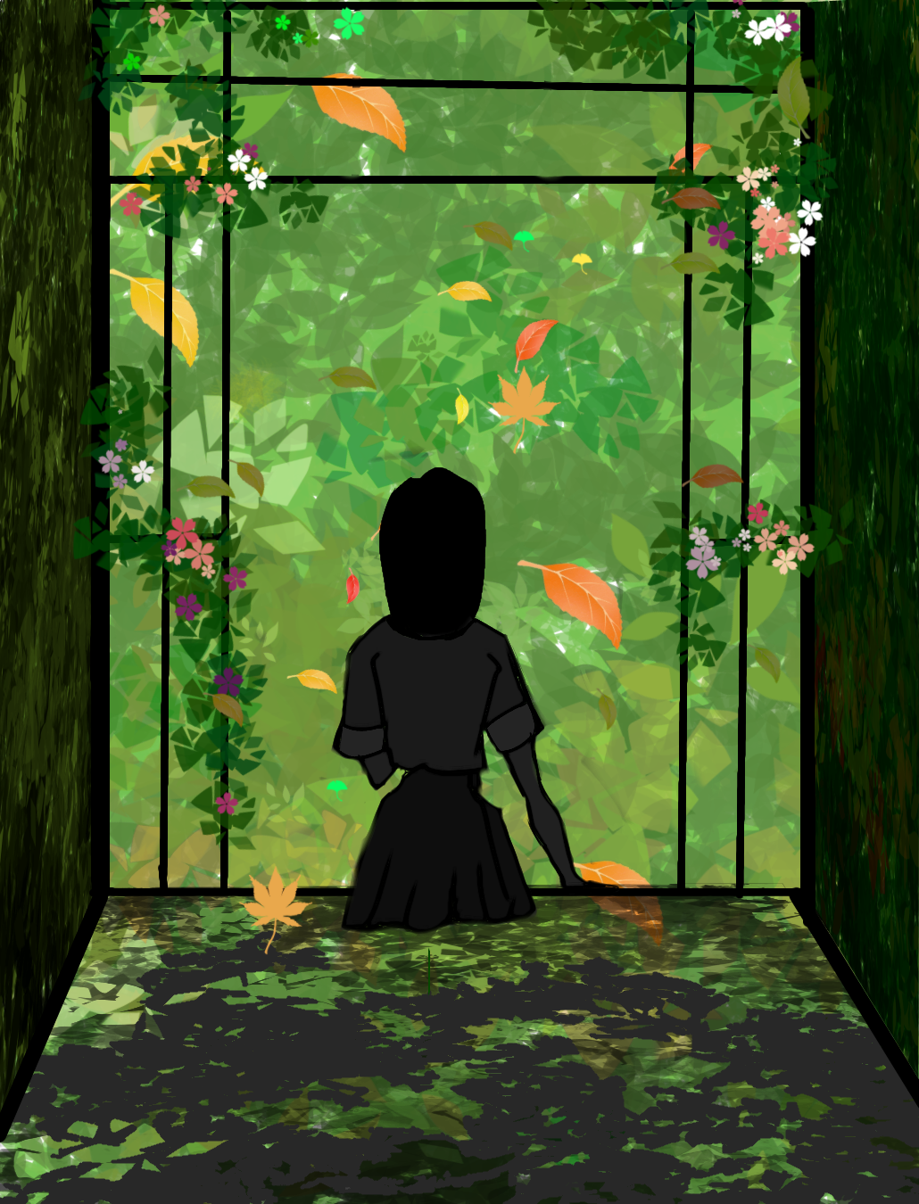 She and her lonely green break - ibisPaint