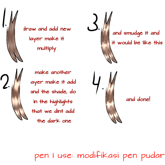 how I shade hair - ibisPaint