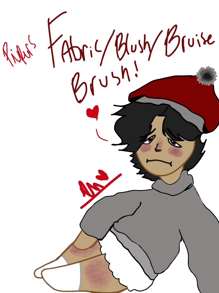 Pipers Fabric,blush,bruise brush!!!🤗💕 - ibisPaint