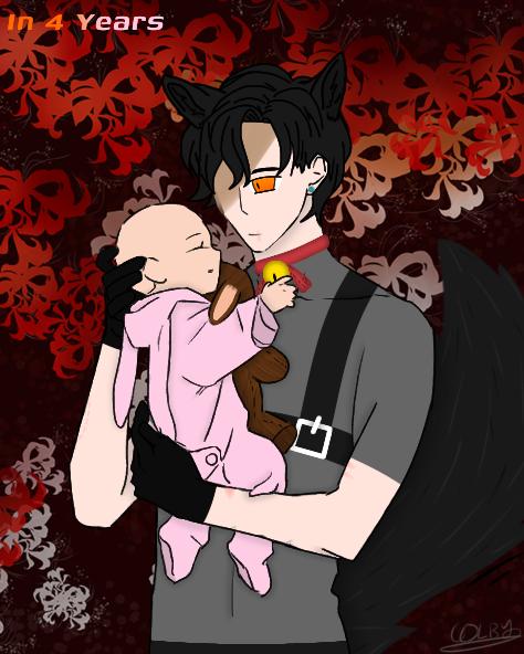 Talon and his child, Elira - ibisPaint
