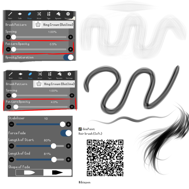 Hair Brush (Soft) - ibisPaint