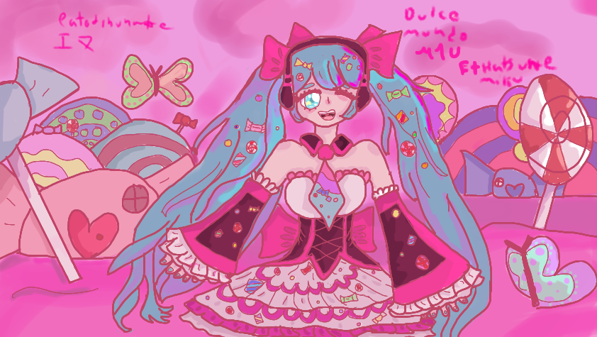 miku dulce mundo miku sweet world - ibisPaint