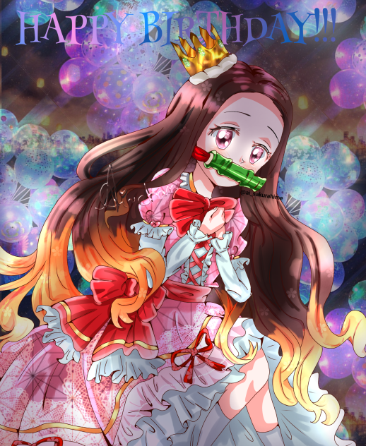 Happy Birthday Nezuko-chan💖 - ibisPaint