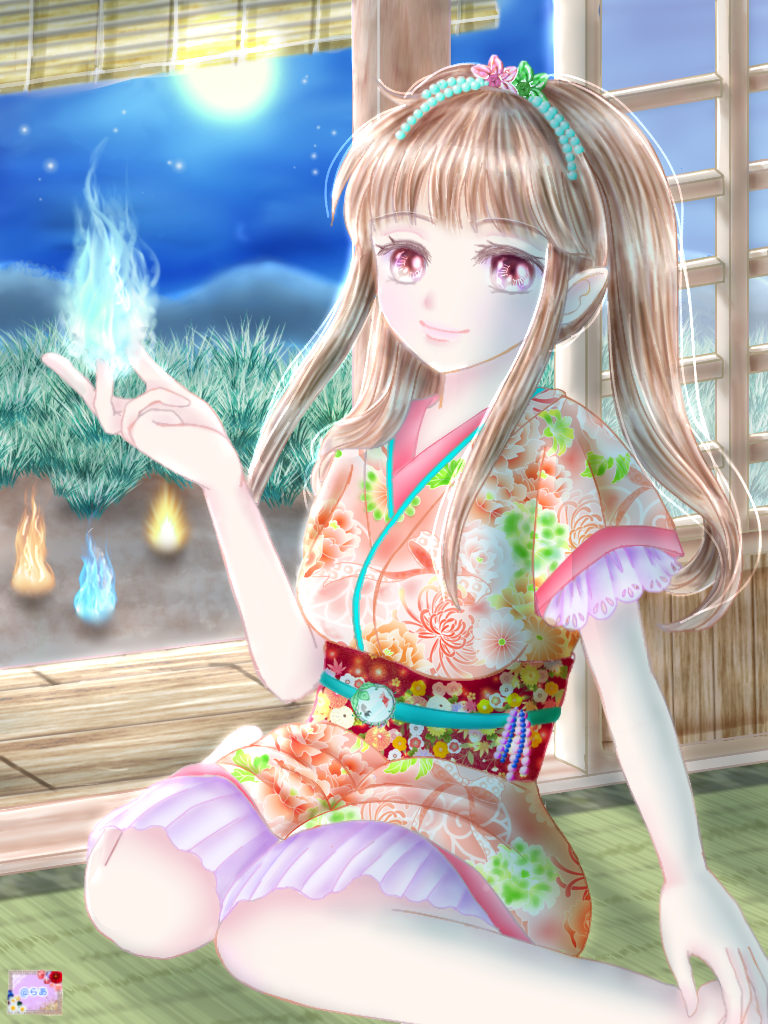 燐火の娘（ghost flame girl ） - ibisPaint