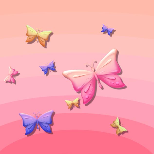 3D Butterfly wallpaper - ibisPaint