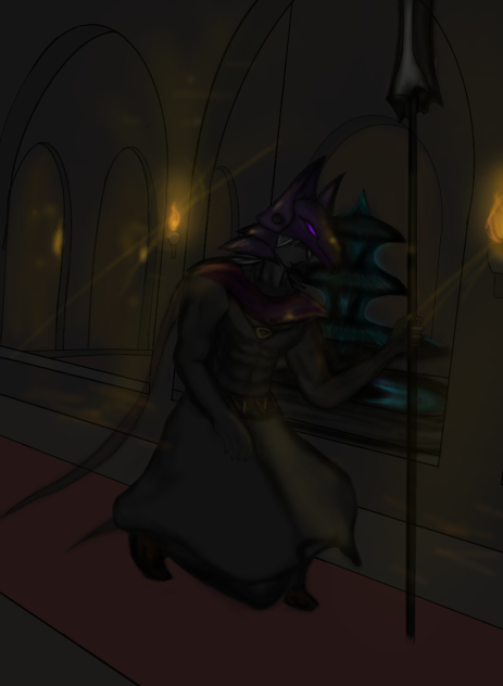 Anubis at Night - ibisPaint