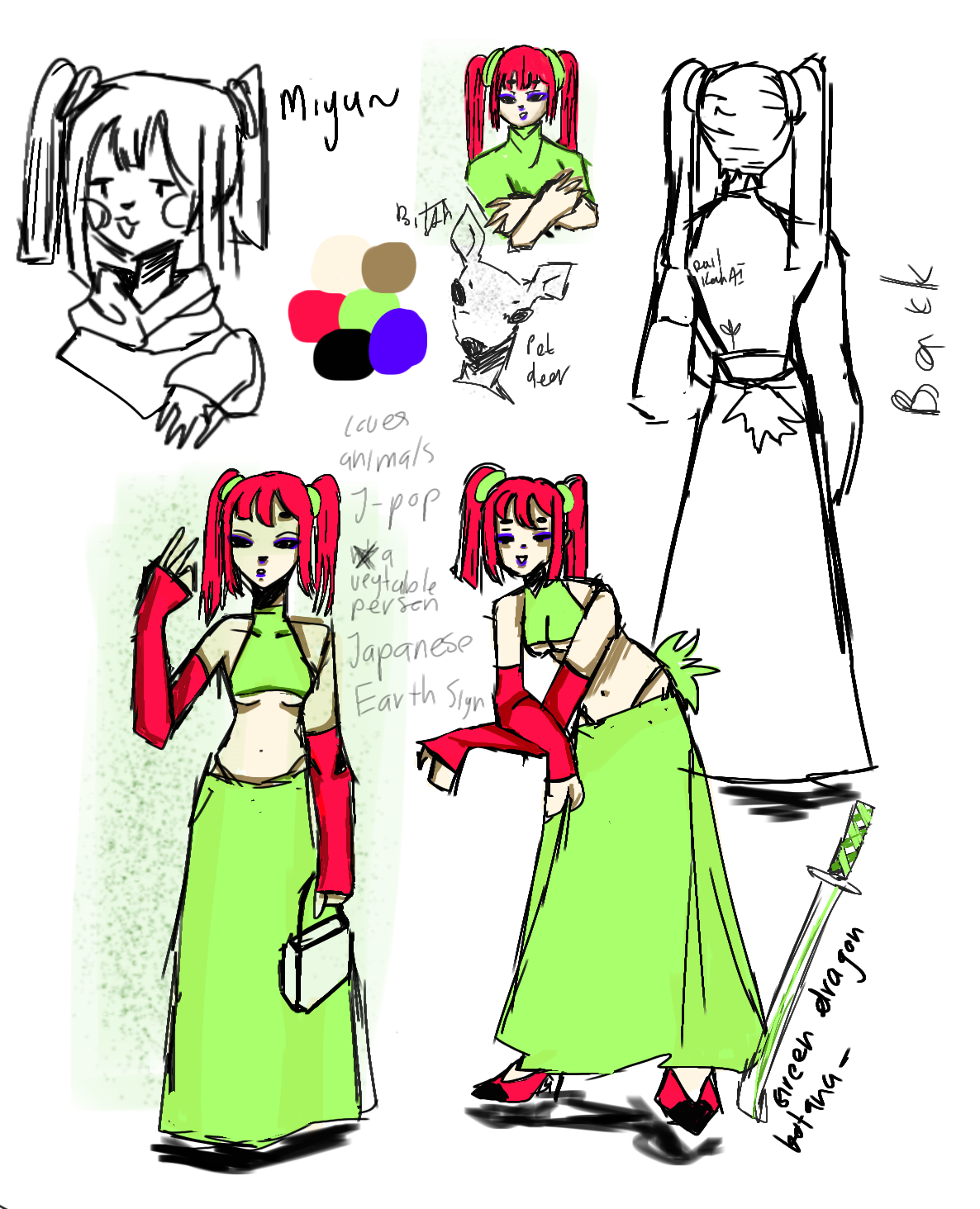 Miyuki character sheet - ibisPaint