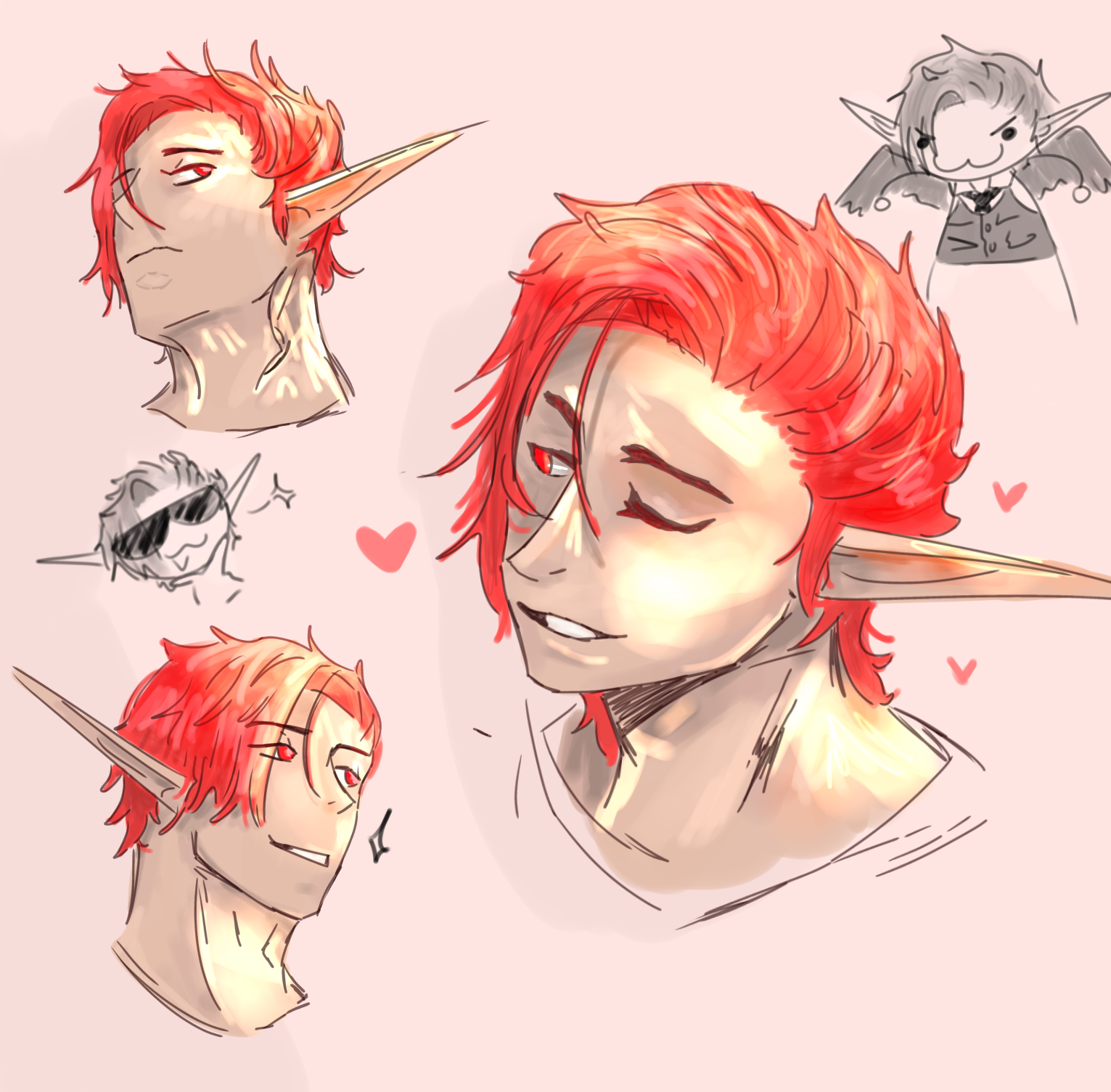 Side profile practice - ibisPaint