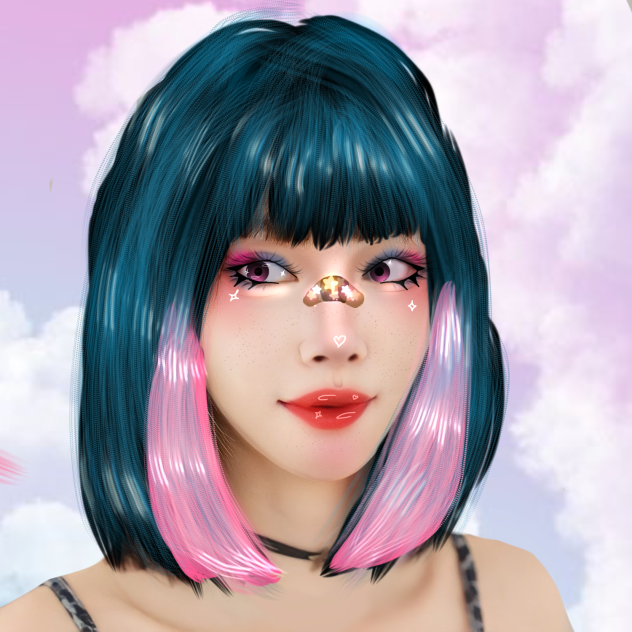 cotton candy girl manip - ibisPaint