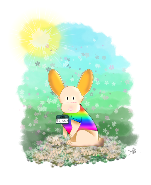Thistle the bunny - ibisPaint